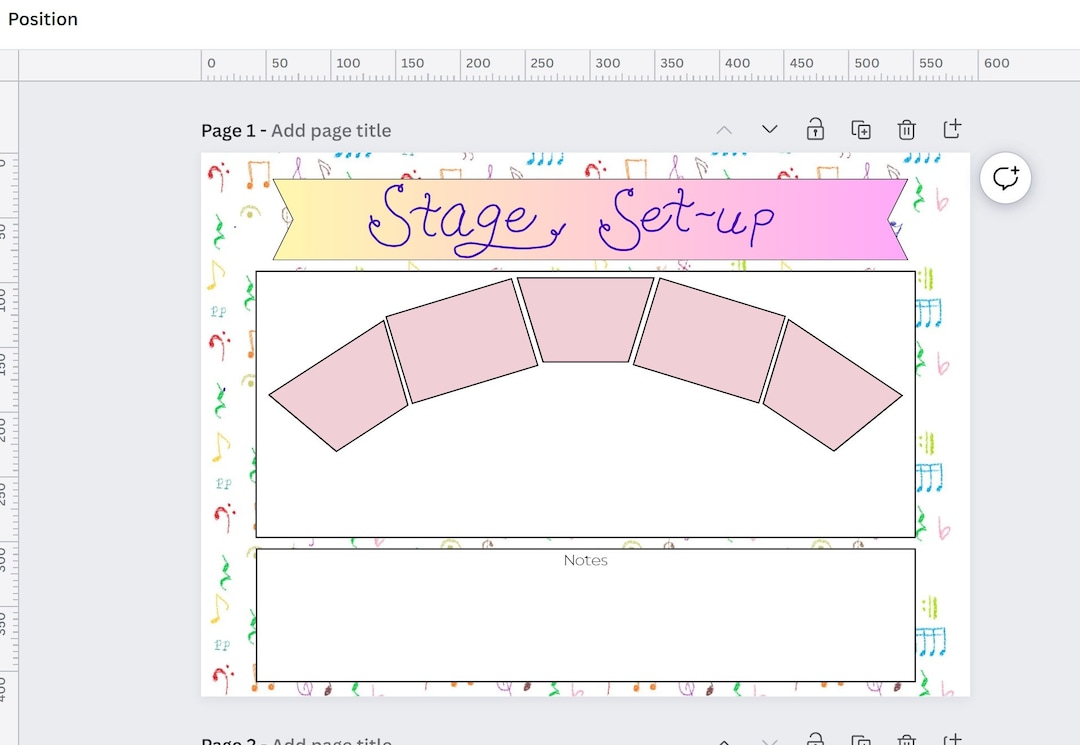 Stage Set-up Map - Etsy