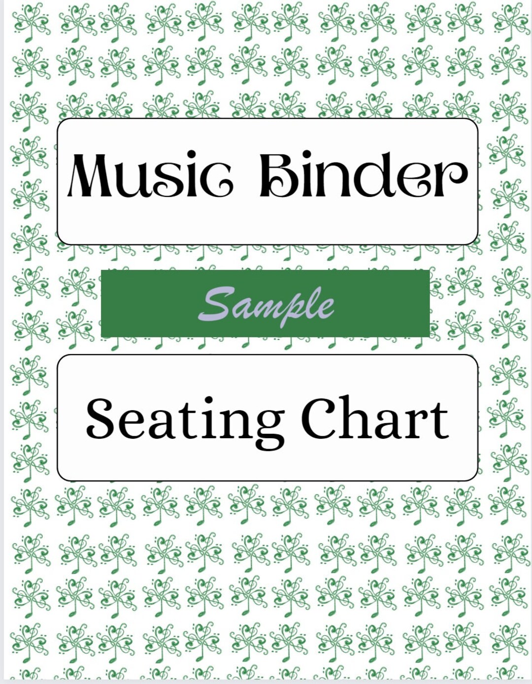 Shamrock Music Teacher Binder - Etsy