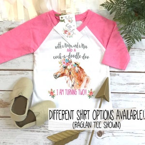 Second Birthday, With a NEIGH and a Moo, Farm Birthday, Oink Moo ...