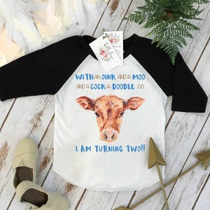 Second Birthday, With an Oink and a Moo, Farm Birthday, Oink Moo ...