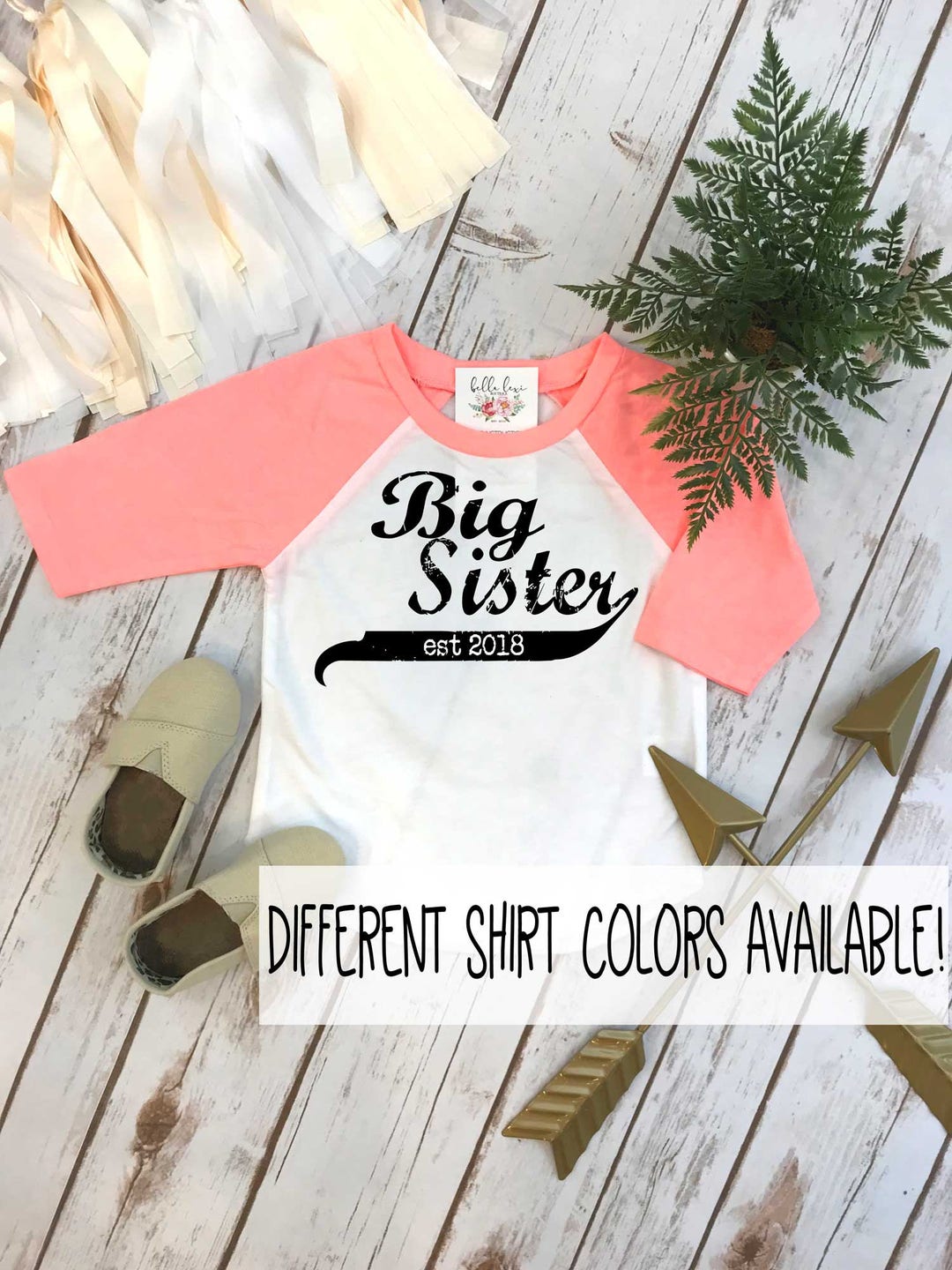 Big Sister Shirt, Sister Baseball Shirt, Sisters Shirts, Big Sister ...