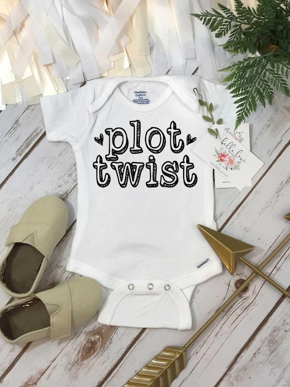 Pregnancy Reveal Plot Twist Pregnancy Announcement Baby | Etsy