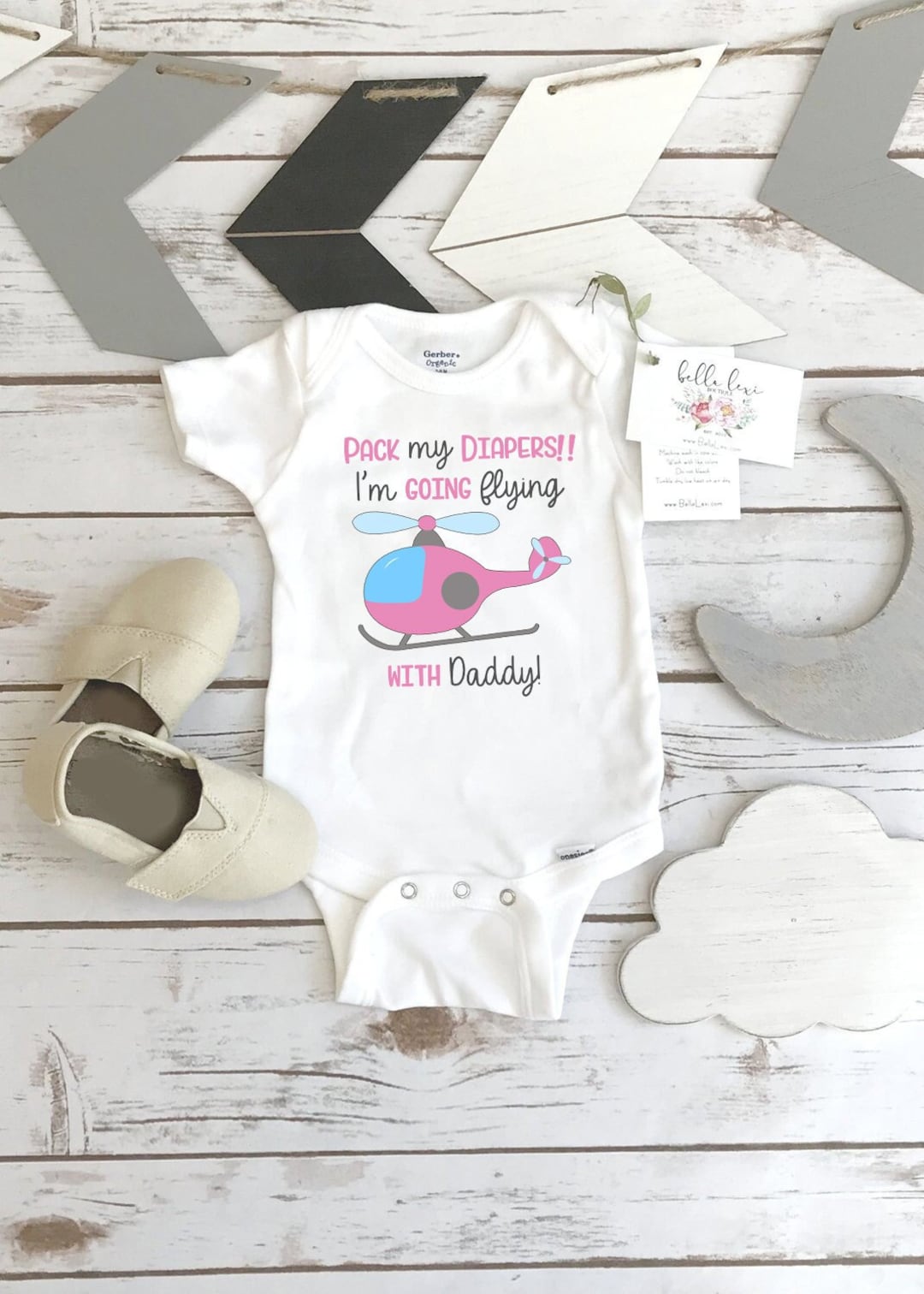 Pilot Onesie®, Daddy's Little Flying Buddy, Baby Shower Gift ...