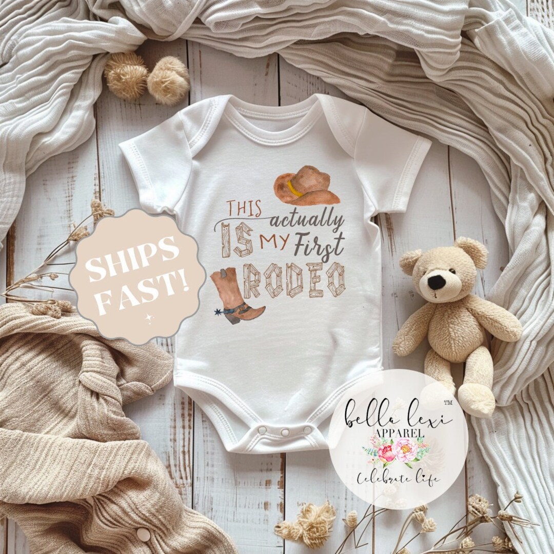 Cowboy Onesie®, First Rodeo, Country Baby, Pregnancy Reveal Shirt ...