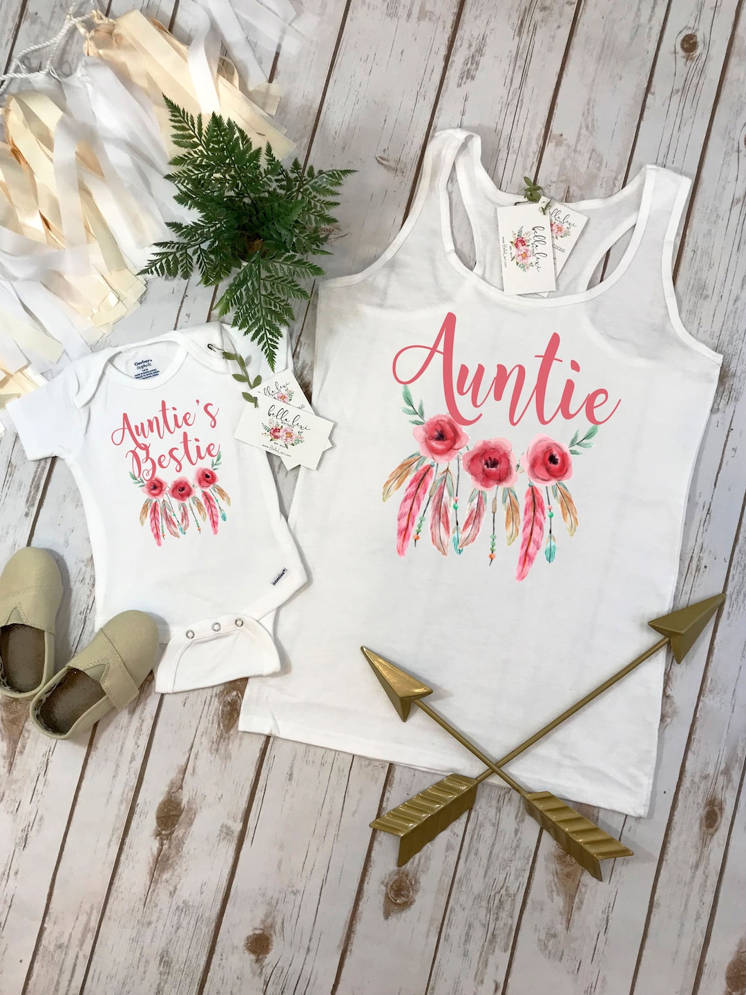 Aunt Shirts, Auntie and Me Shirts, New Aunt Gift, Auntie and Me Outfits ...
