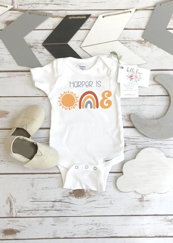 First Trip Around the Sun Onesie® Sun Birthday Sun Party - Etsy