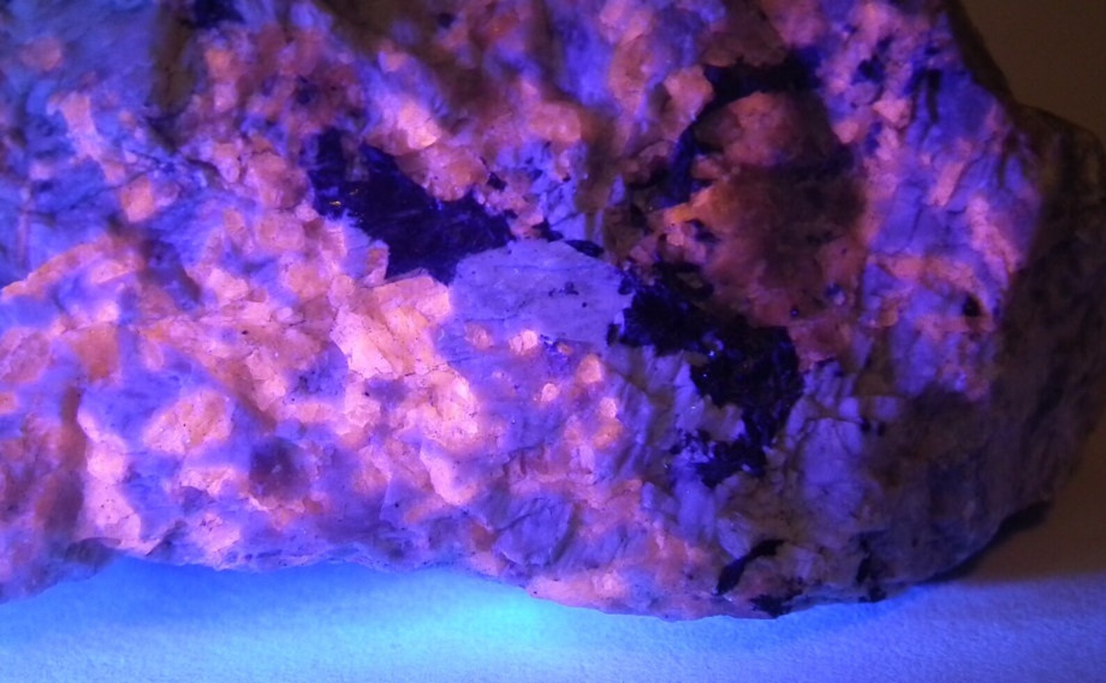 Exceptionally RARE Blue Hackmanite. Rough Mineral Stone. Full ...