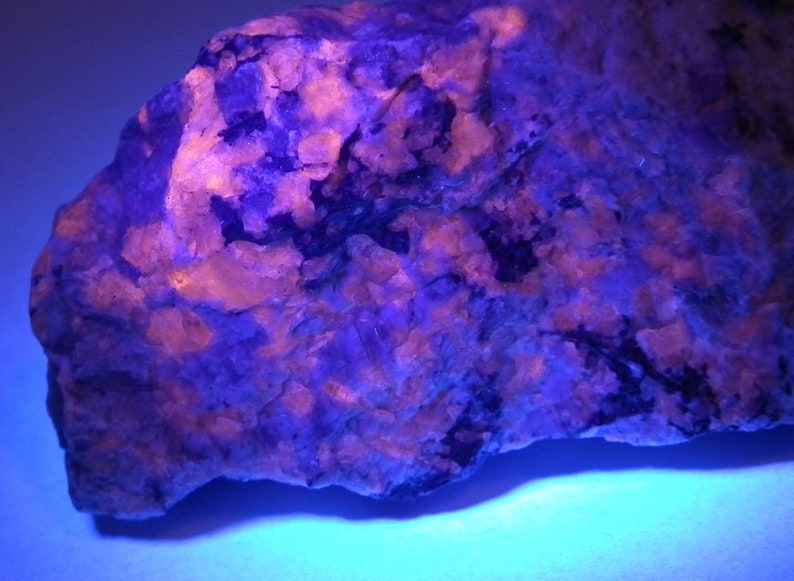 Exceptionally RARE Blue Hackmanite. Rough Mineral Stone. Full ...