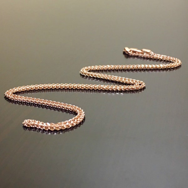 Rose Gold Necklace - Etsy