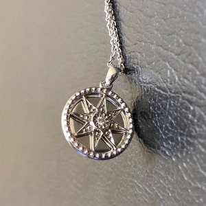 Sterling Silver Handmade Atlas Diamond Necklace - Handcrafted Silver ...