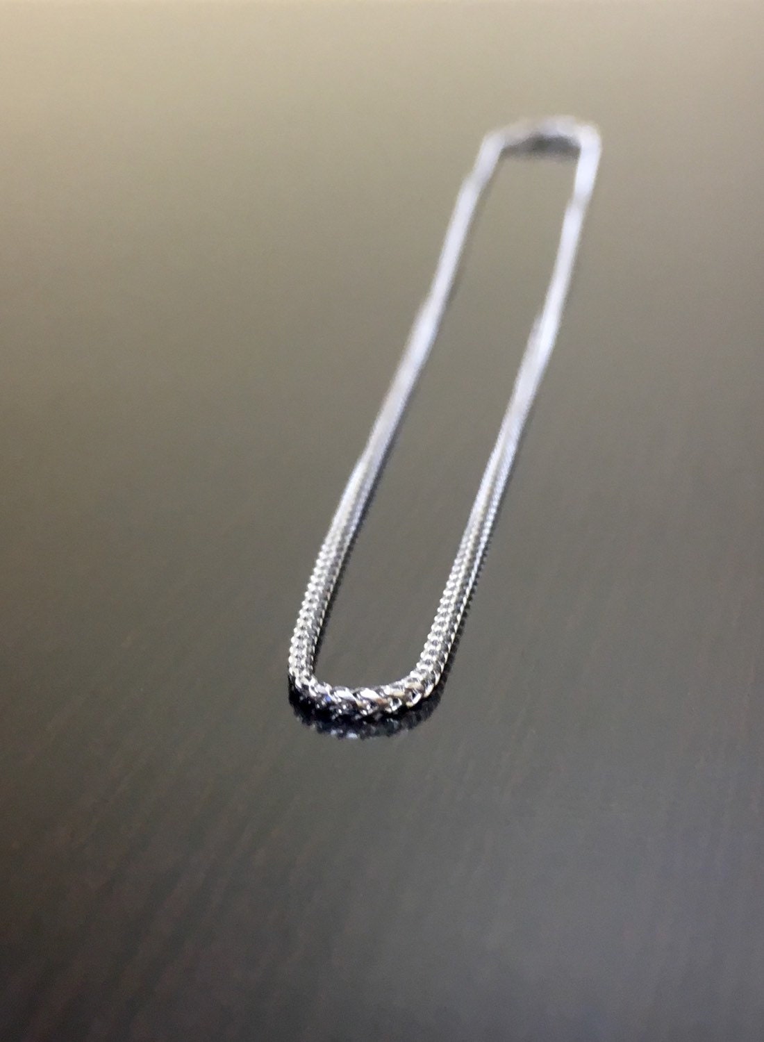 18K White Gold Necklace 18K White Gold Chain 18K Gold - Etsy