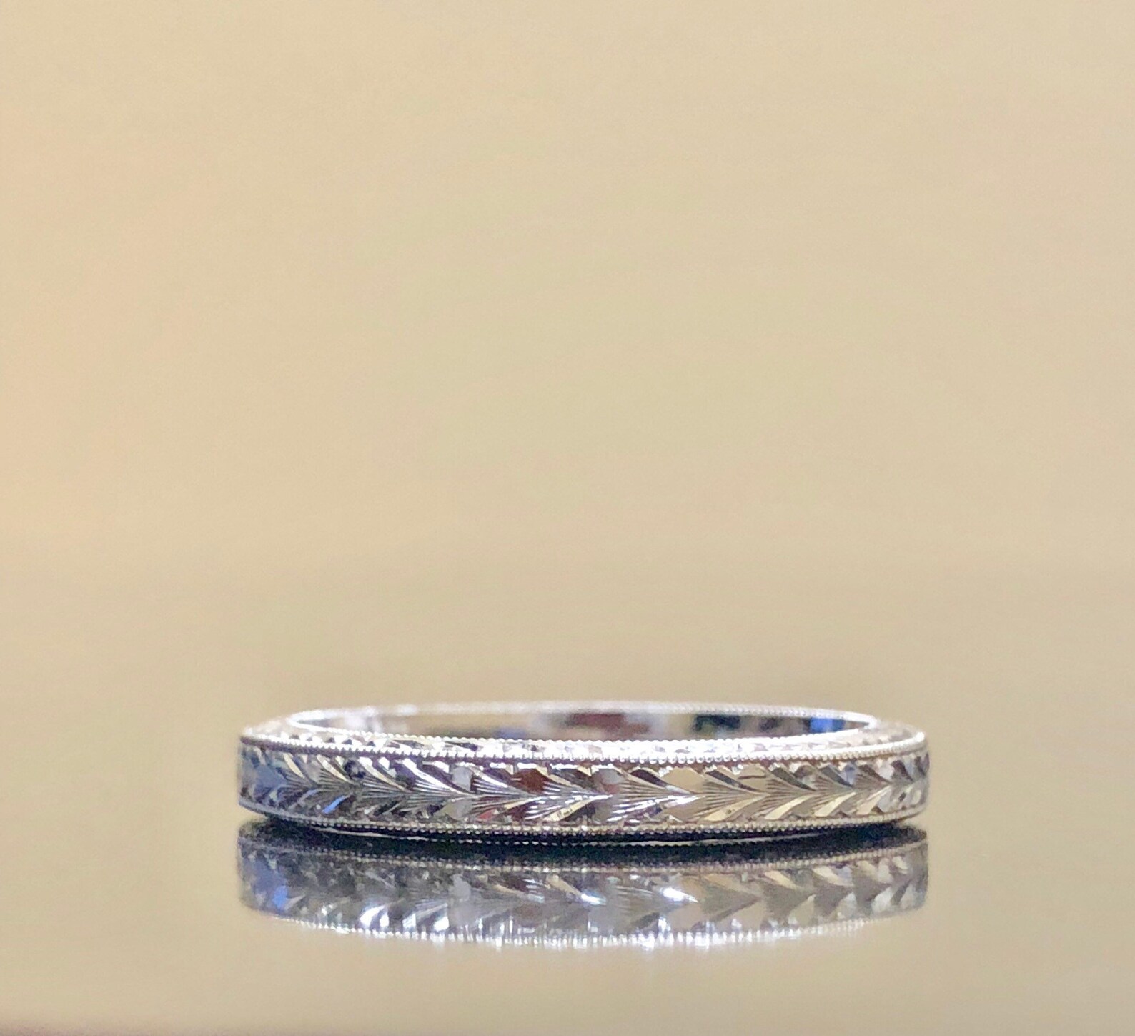 Platinum Band Engraved Platinum Engagement Band Platinum - Etsy