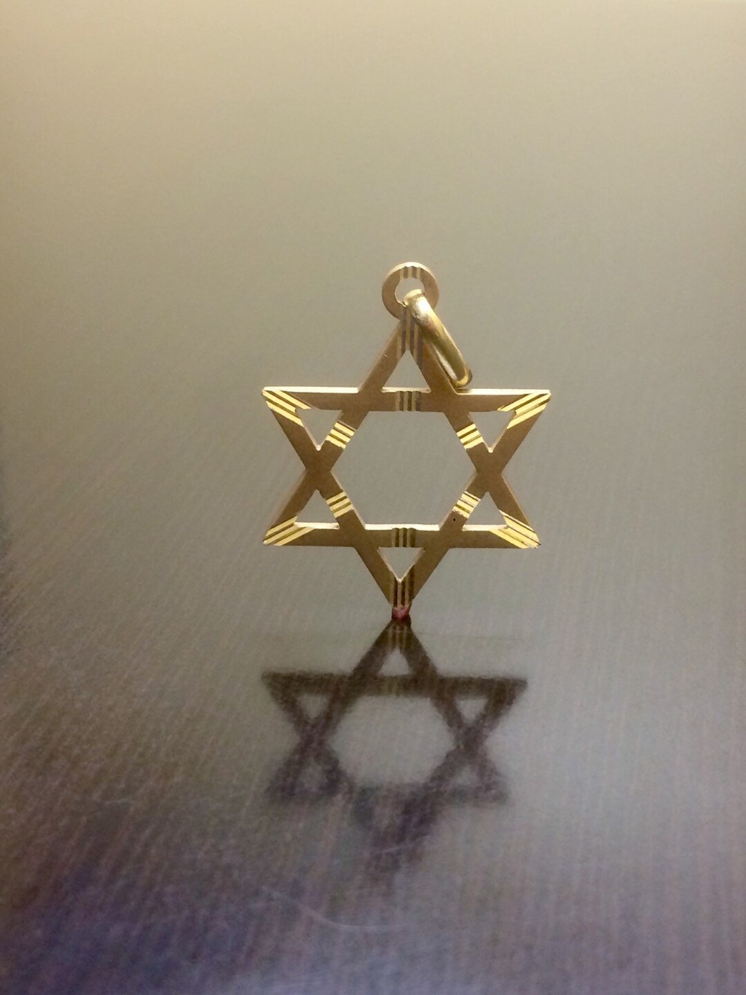14K Yellow Gold Star of David - 14K Gold Star of David Pendant - 14K ...