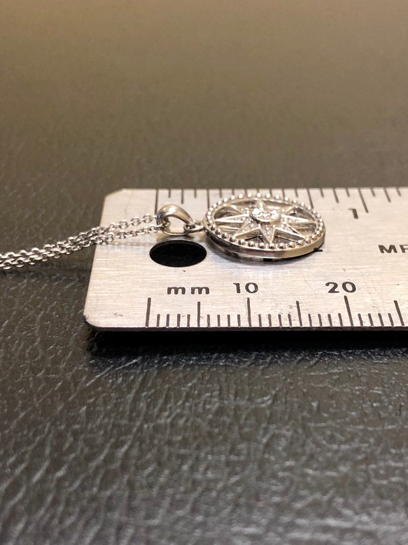 Sterling Silver Handmade Atlas Diamond Necklace Handcrafted - Etsy