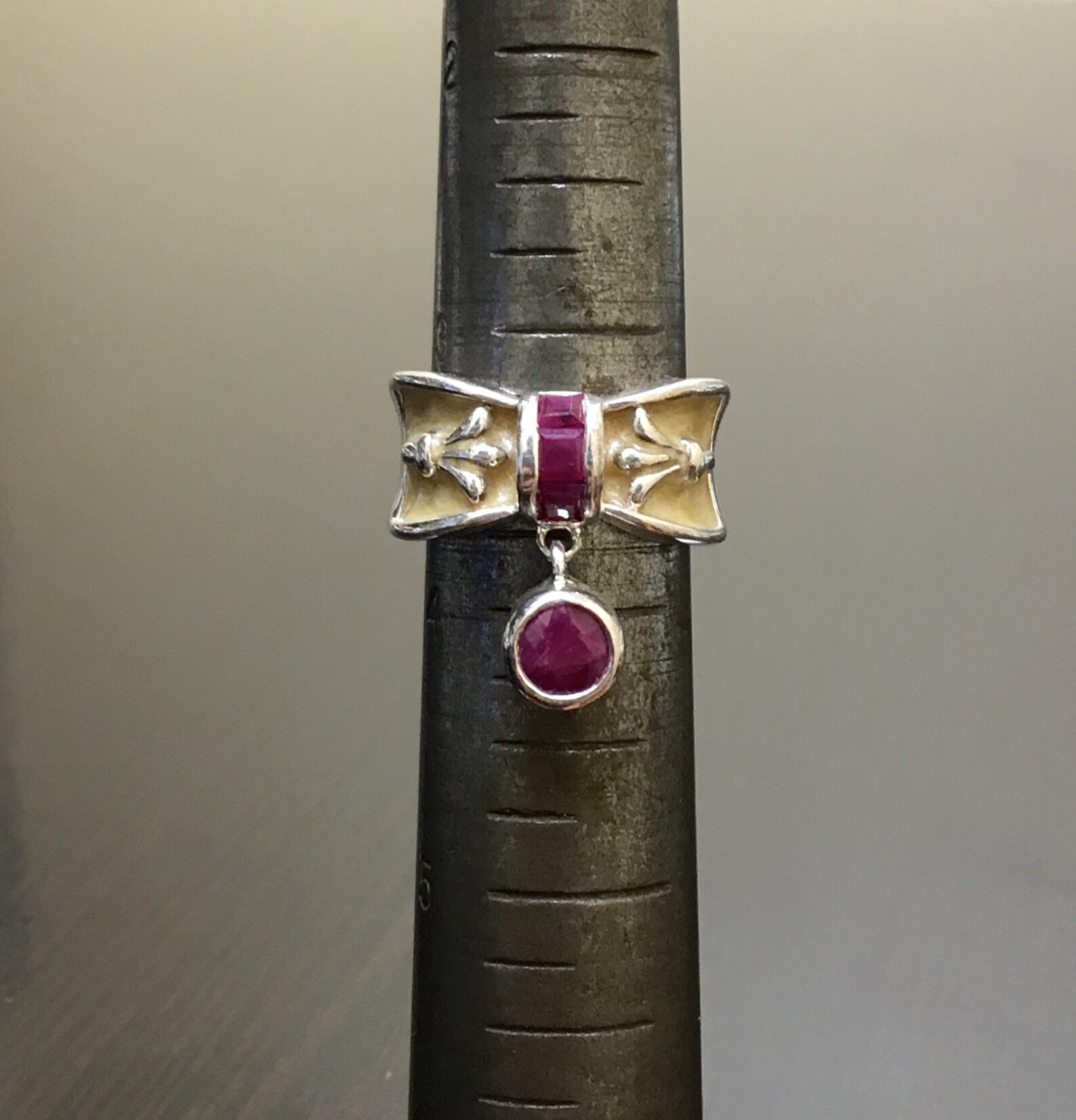 Art Deco Ruby Unique Engagement Ring - Ruby Engagement Ring - Unique ...