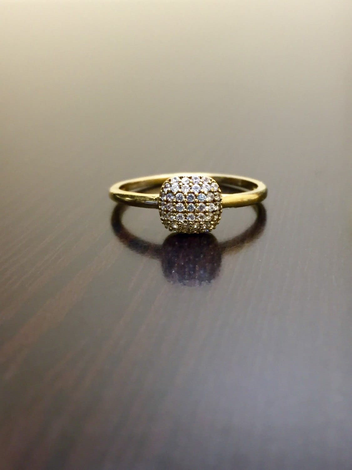 18K Yellow Gold Diamond Engagement Ring 18K Gold Diamond - Etsy