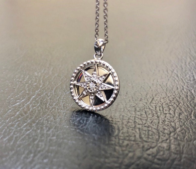 Sterling Silver Handmade Atlas Diamond Necklace Handcrafted - Etsy