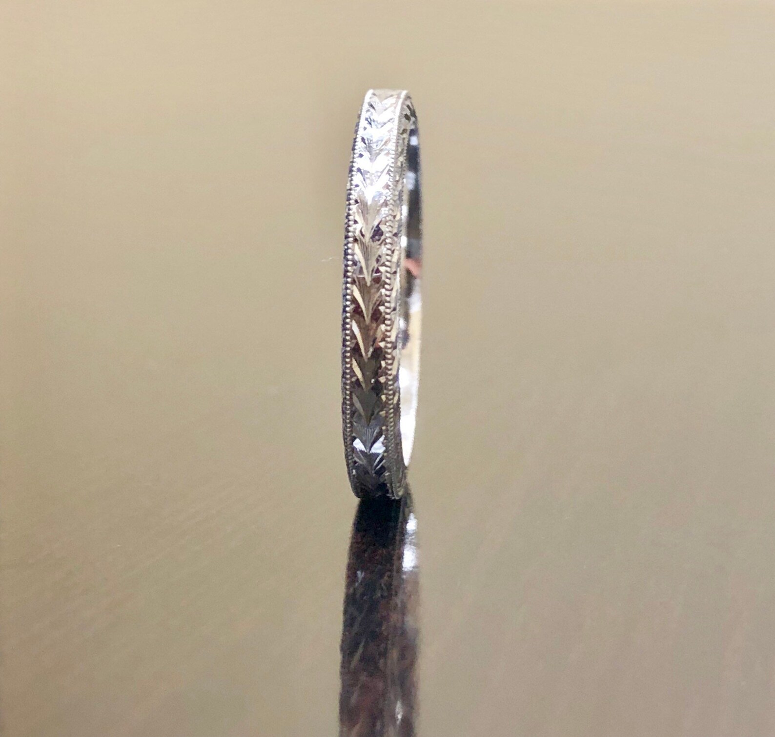 Platinum Band Engraved Platinum Engagement Band Platinum - Etsy