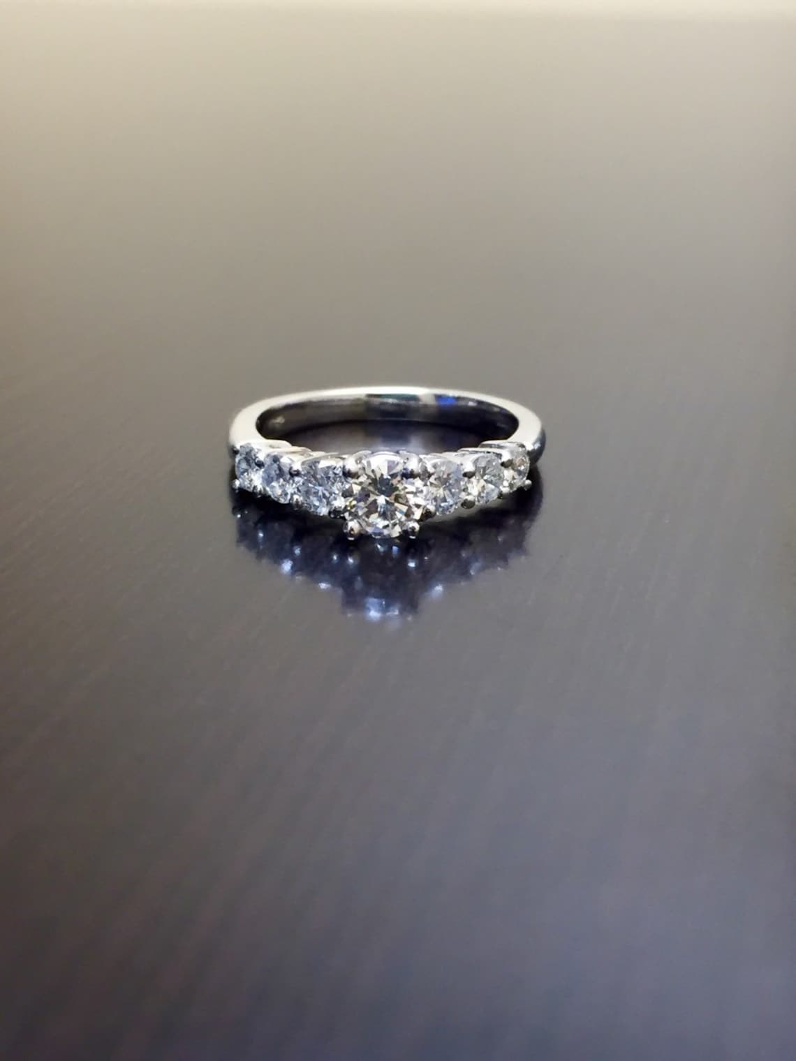 18K White Gold Diamond Engagement Ring 18K Gold Diamond | Etsy