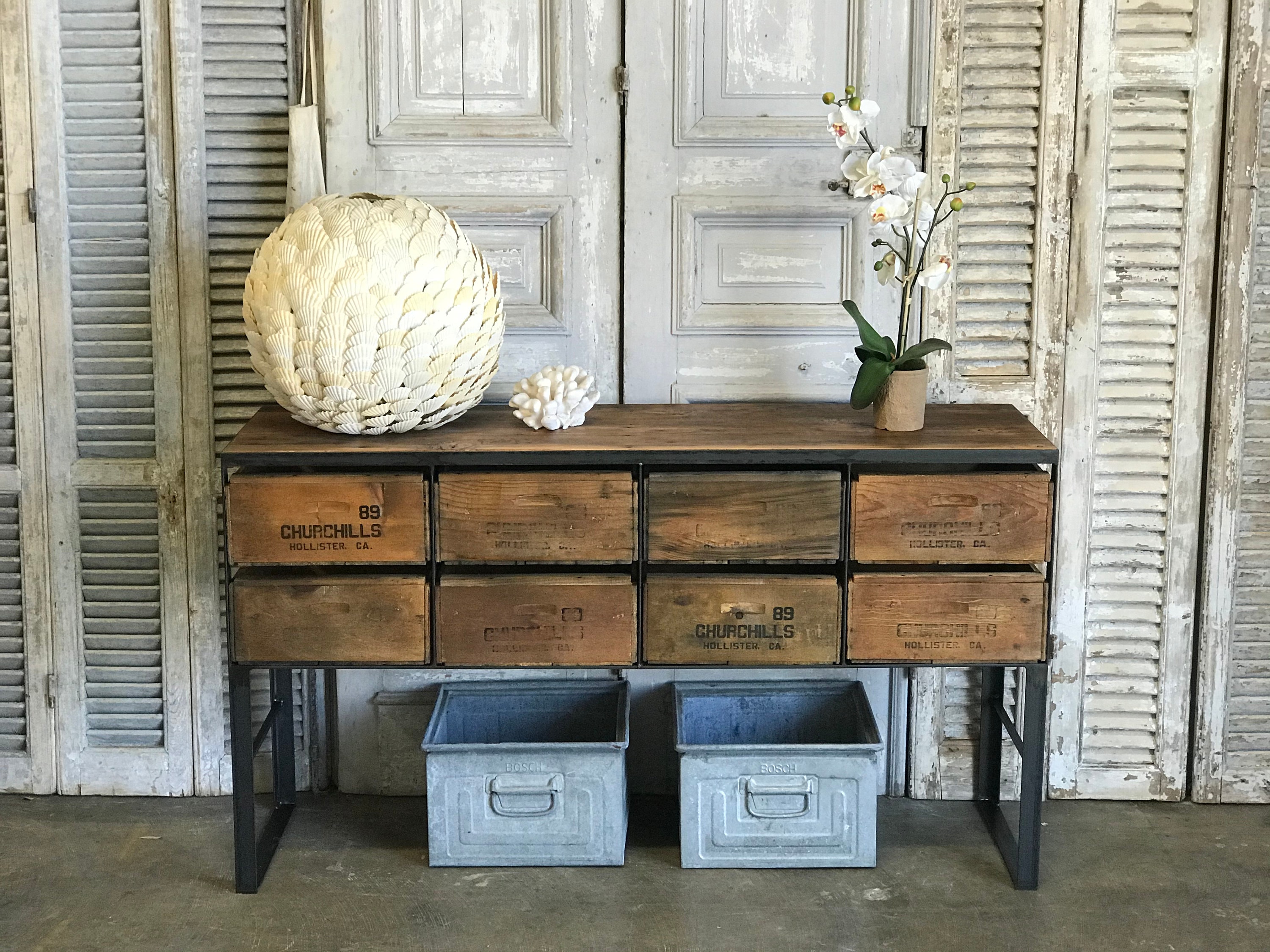 The Sofa Crate Table Vintage Farm Crates and 100yr Old Barn | Etsy