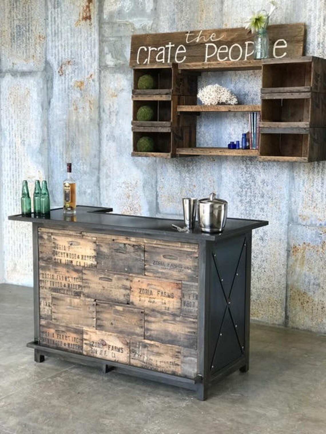 Liquor Bar Cabinet Hostess Stand Desk Custom Made Furniture - Etsy UK