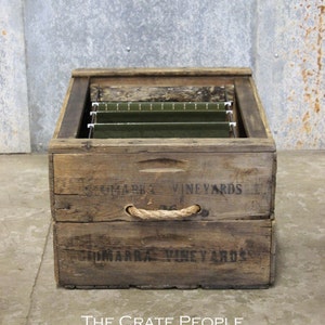 Filing Cabinet - Custom Made Letter Size File Storage Repurposed Fruit ...