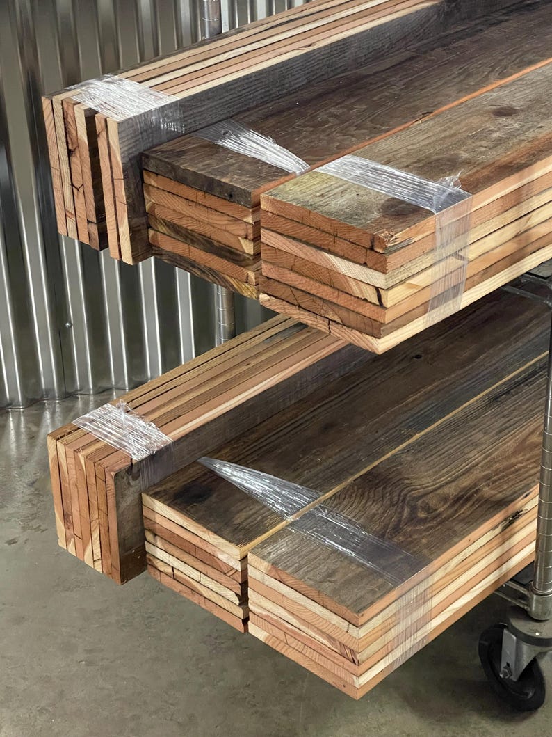 Reclaimed Wood 3/4" THICK Planks Lumber Accent Wall Boards - Ready to ...