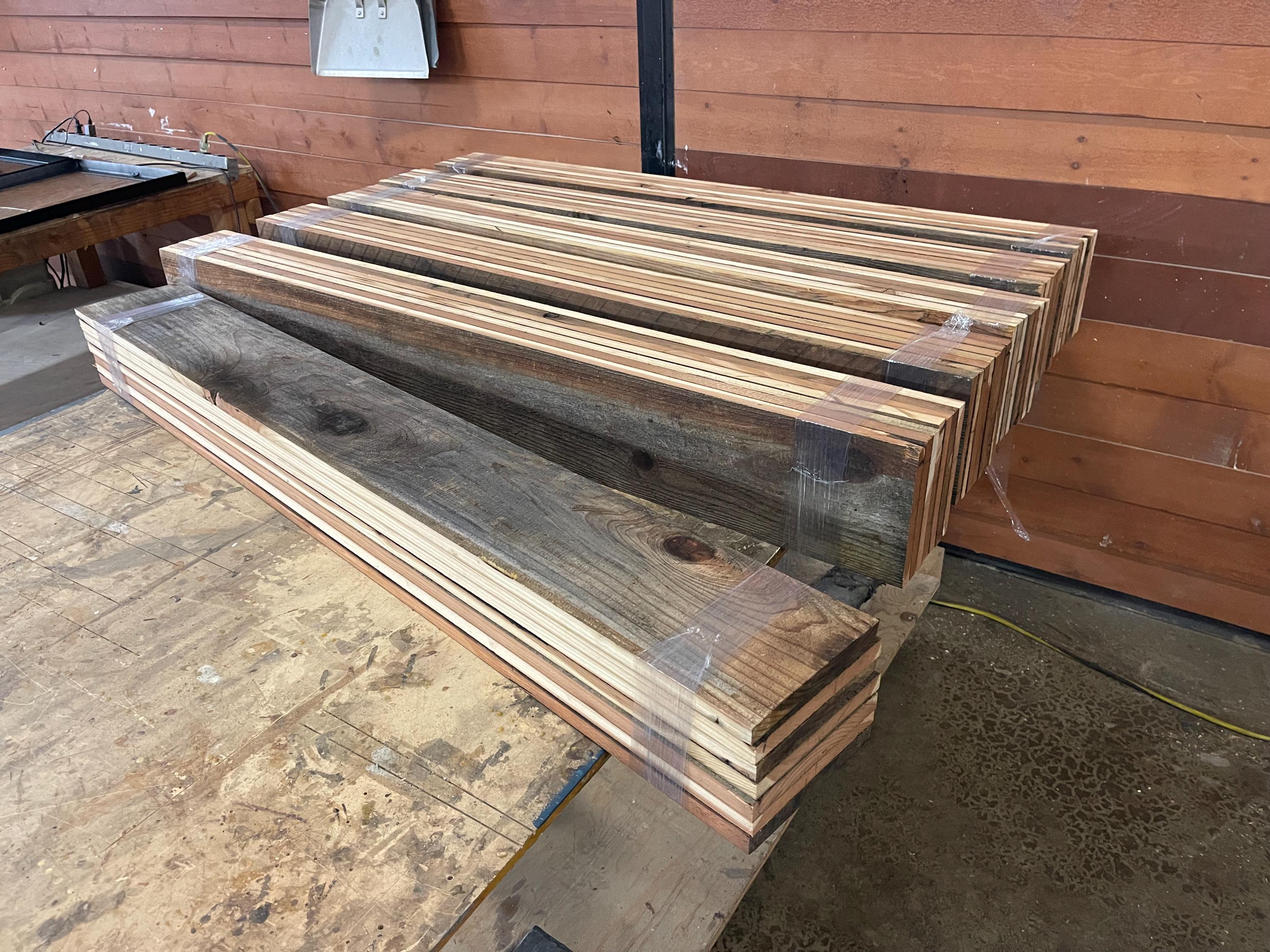 Reclaimed Wood 3/4" THICK Planks Lumber Accent Wall Boards - Ready to ...