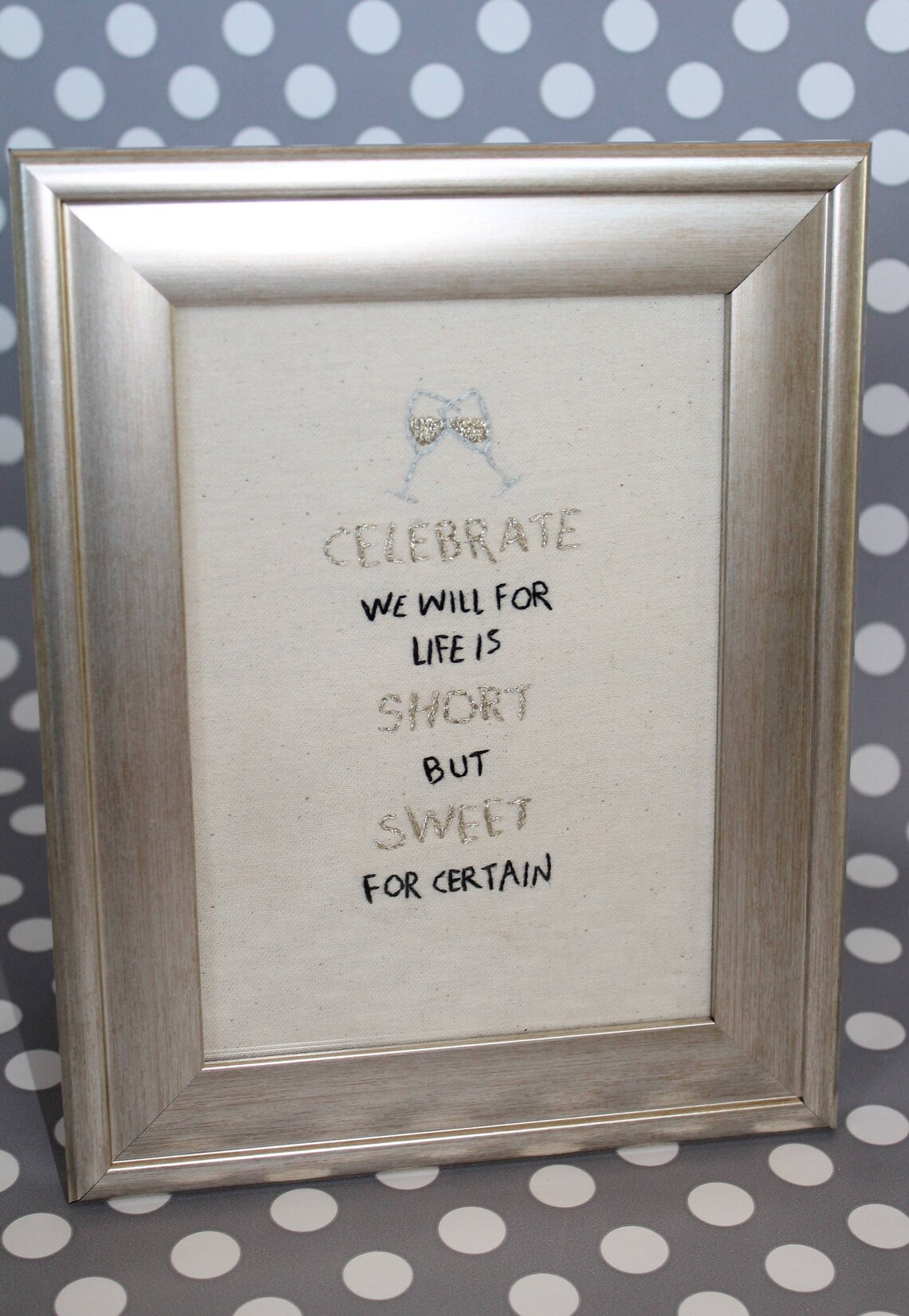 Custom Hand-crafted 5x7" Embroidered Words, Lyrics, Poems Made to Order ...