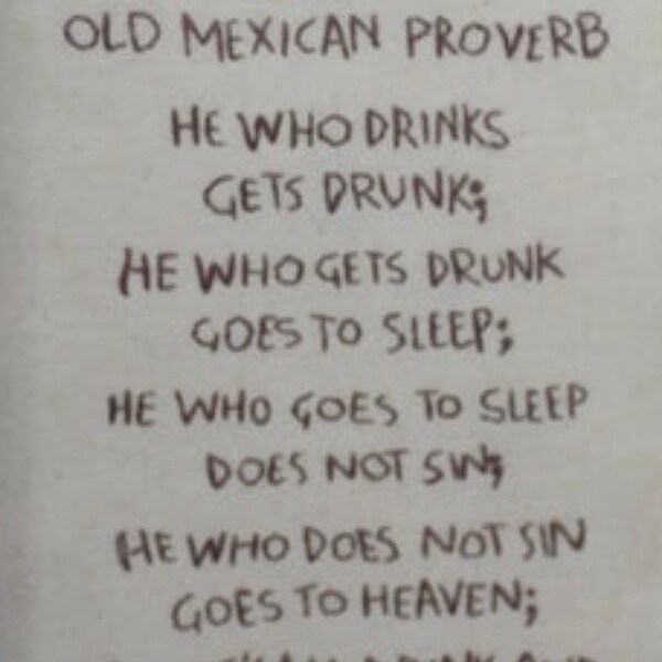 Mexican Proverb - Etsy