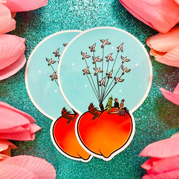 James and the Giant Peach Stickers - Etsy