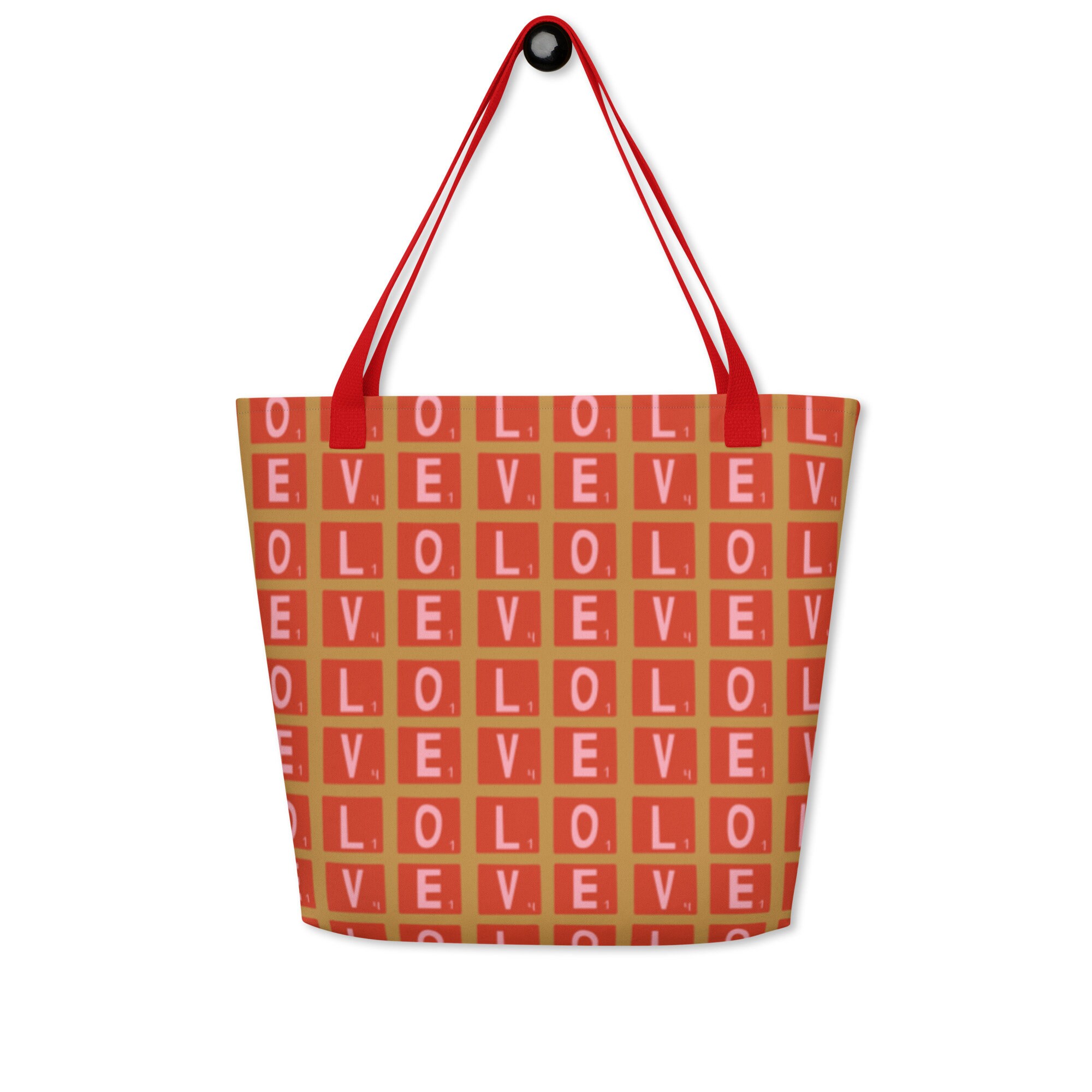 Pretty Girl Art Large Tote Bag - Travel, Beach, Grocery - Etsy
