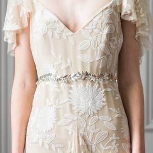 Laurel Leaf Sash Gold Leaf Sash Bridal Belt Wedding Sash - Etsy