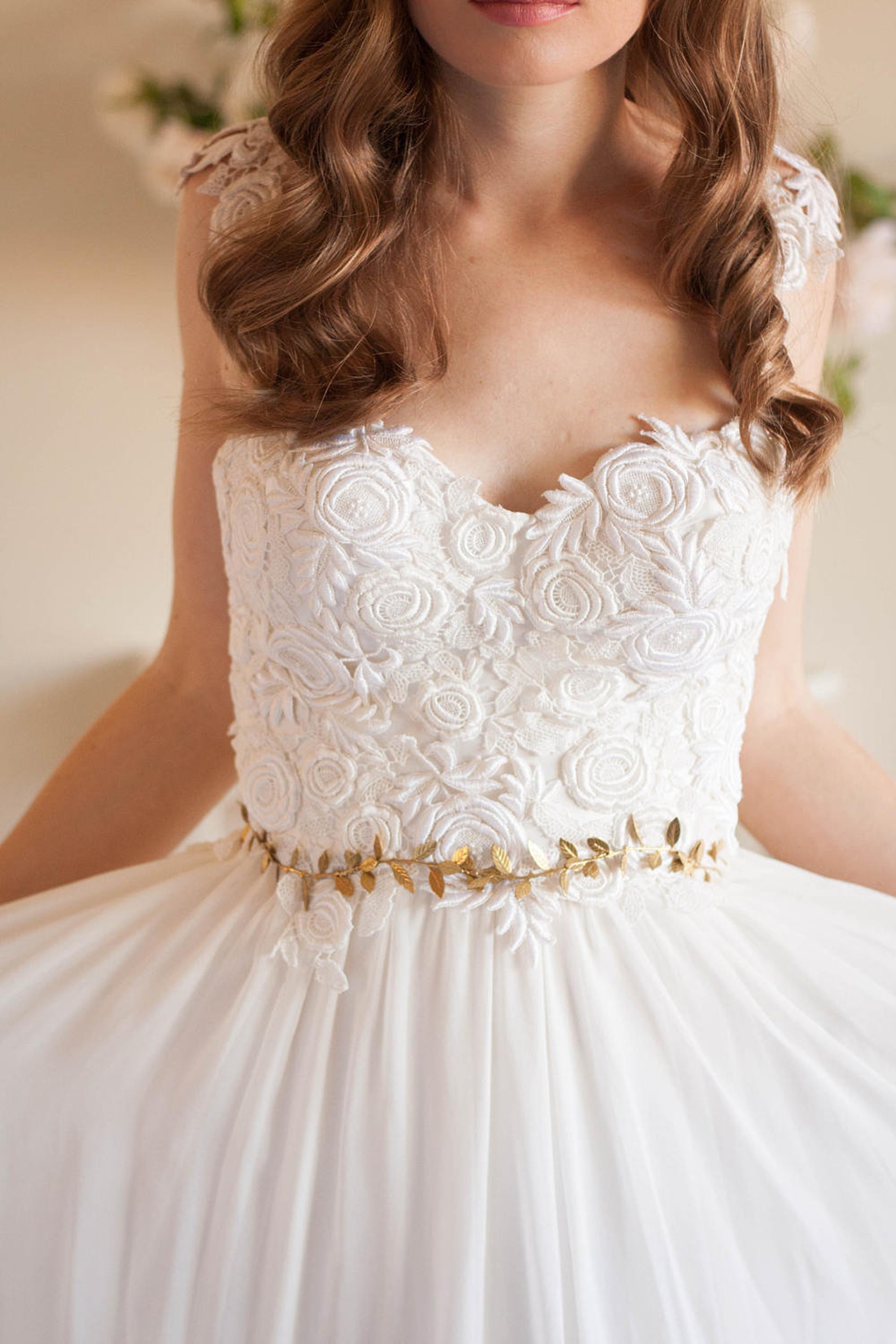 Delicate Leaf Sash Rose Gold Wedding Sash Bridal Belt - Etsy