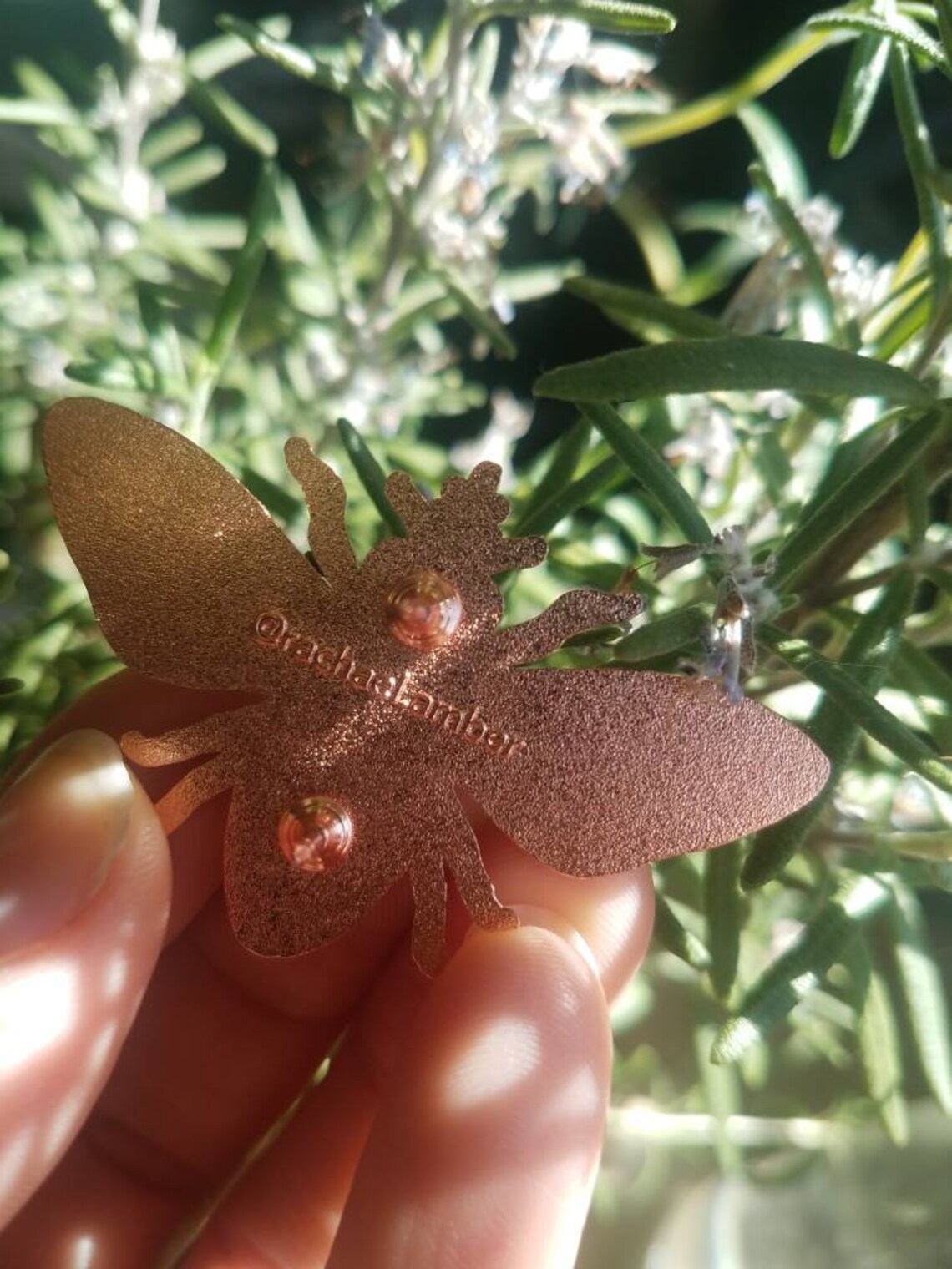 Honeybee Hard Enamel Pin / Protector Pollinator / Honeycomb | Etsy