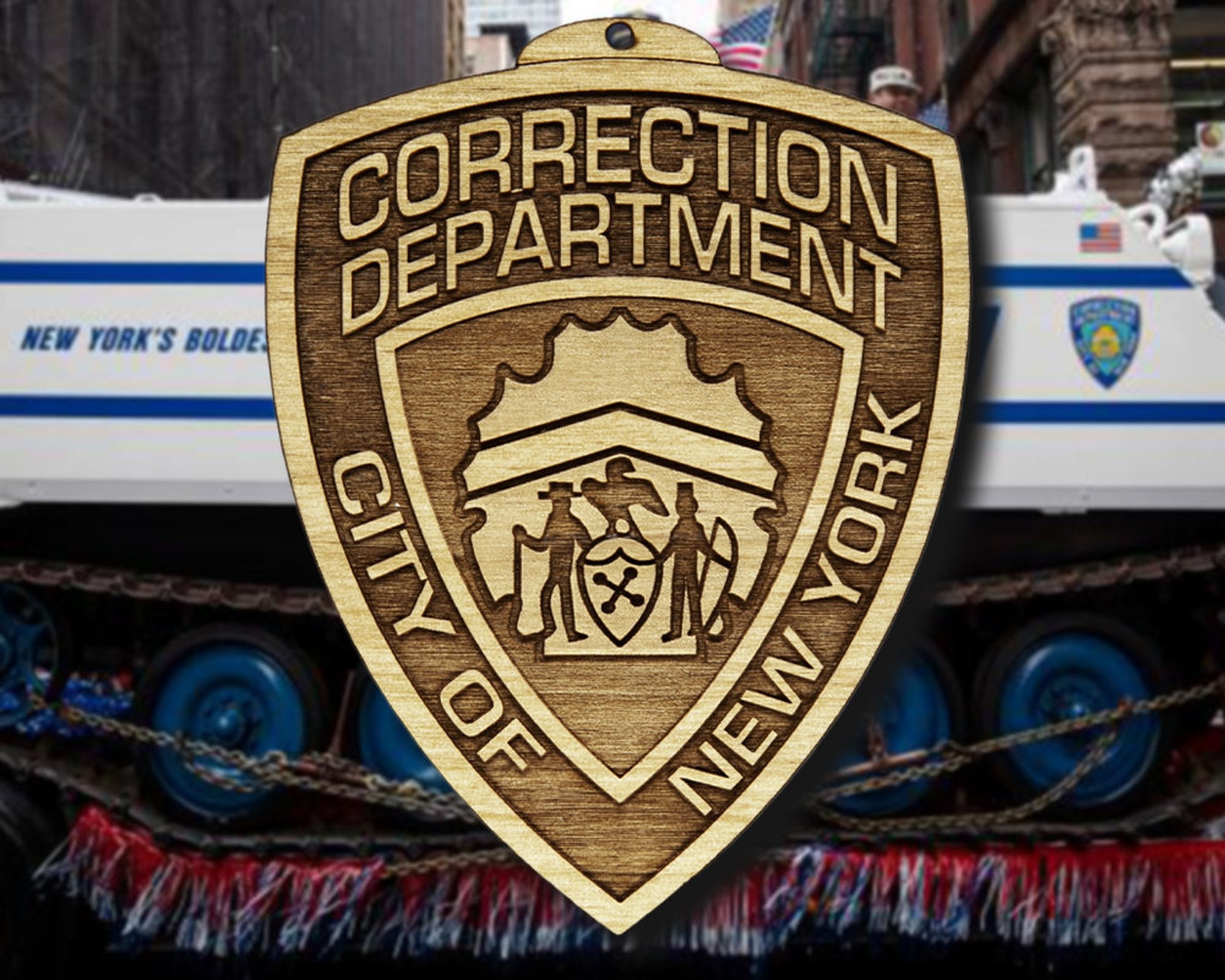 NY City DOC Badge or Patch Ornament - Etsy