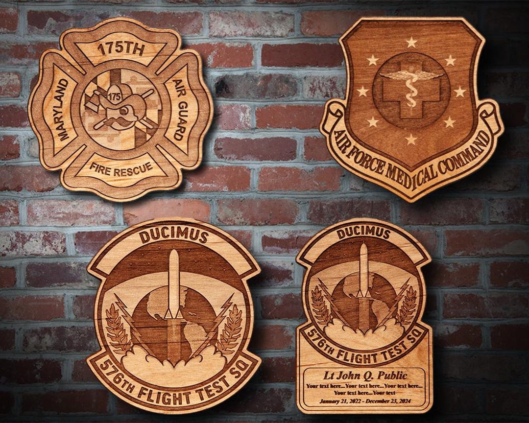 Wooden Misc. Military Patch Plaque #105 - Etsy