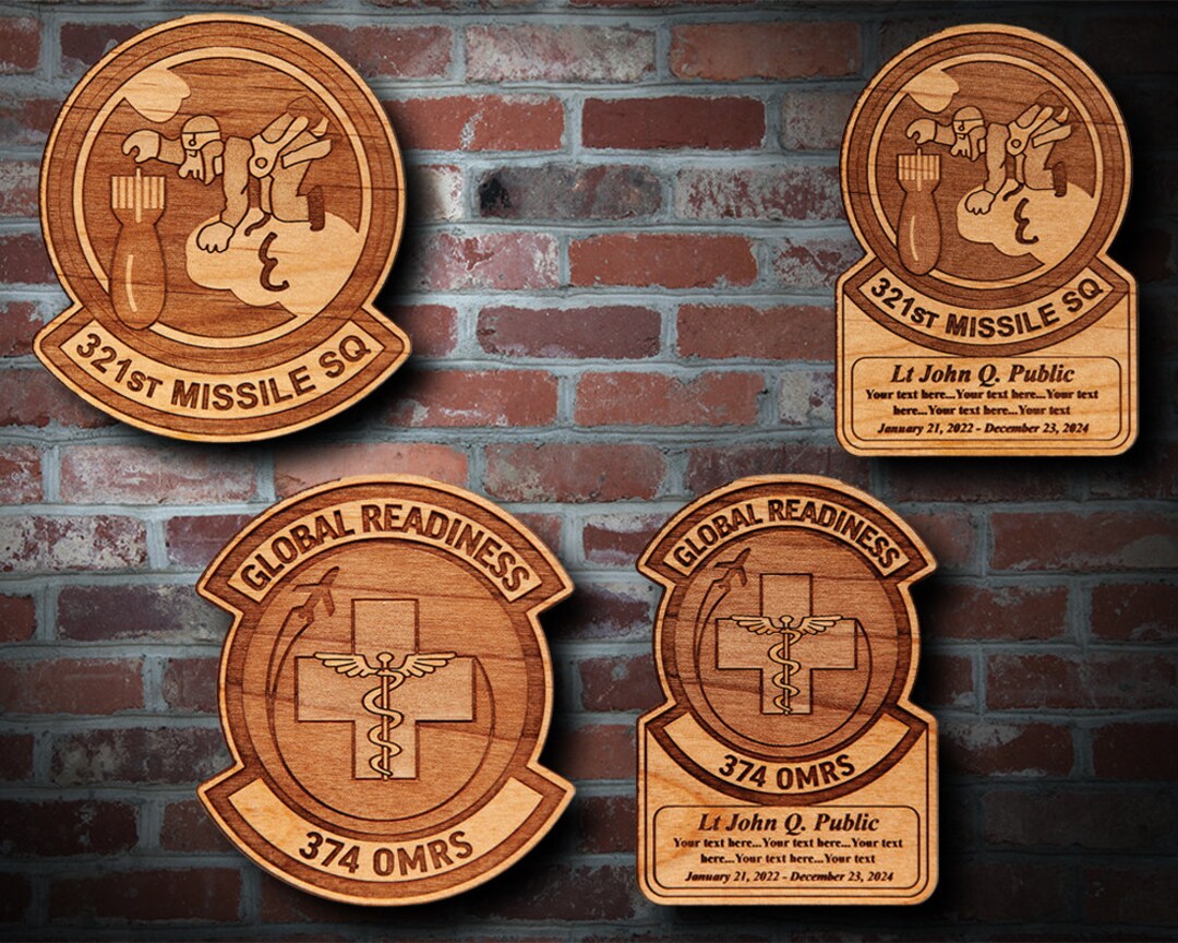 Wooden Misc. Military Patch Plaque 77 - Etsy