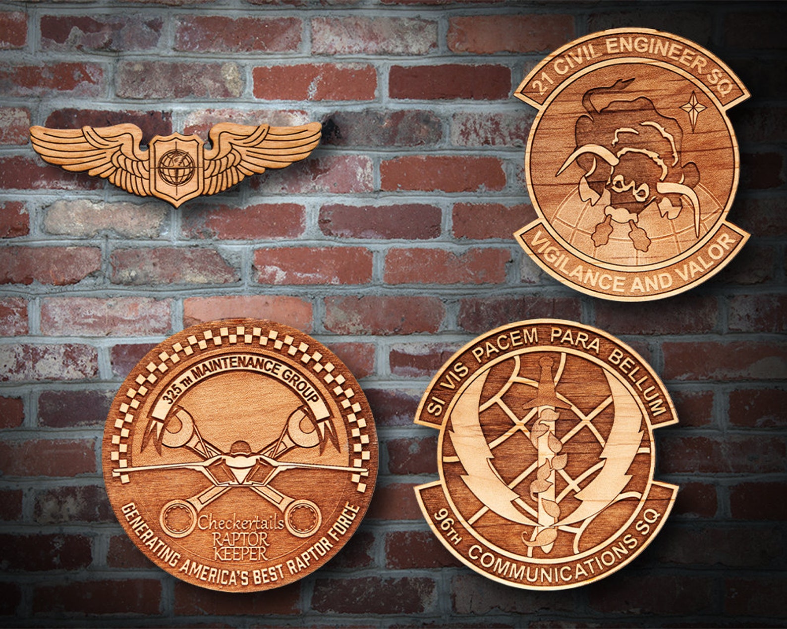 Wooden Misc. Military Patch Plaque 30 - Etsy