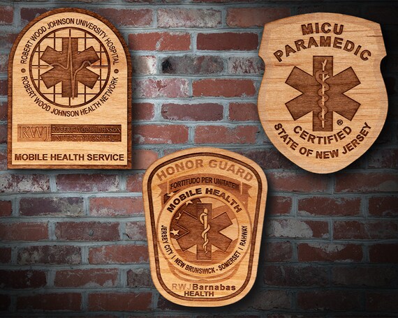 NJ Paramedic RWJ Uv Hospital Patch Plaques | Etsy