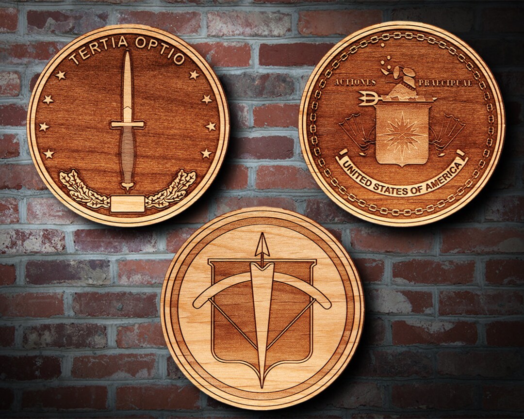 Wooden Misc. Military Patch Plaque 60 - Etsy