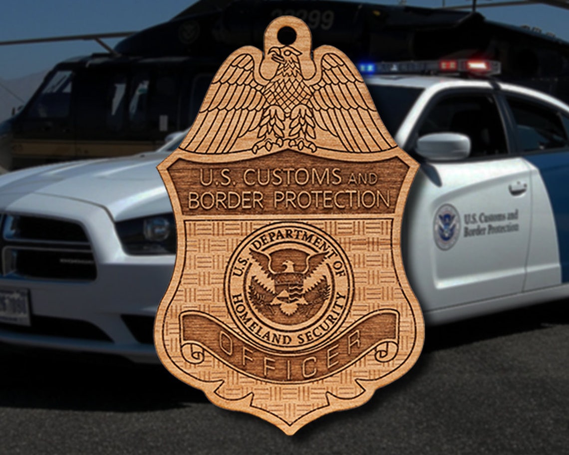 Personalized Wooden CBP Border Patrol Badge or Shoulder Patch - Etsy