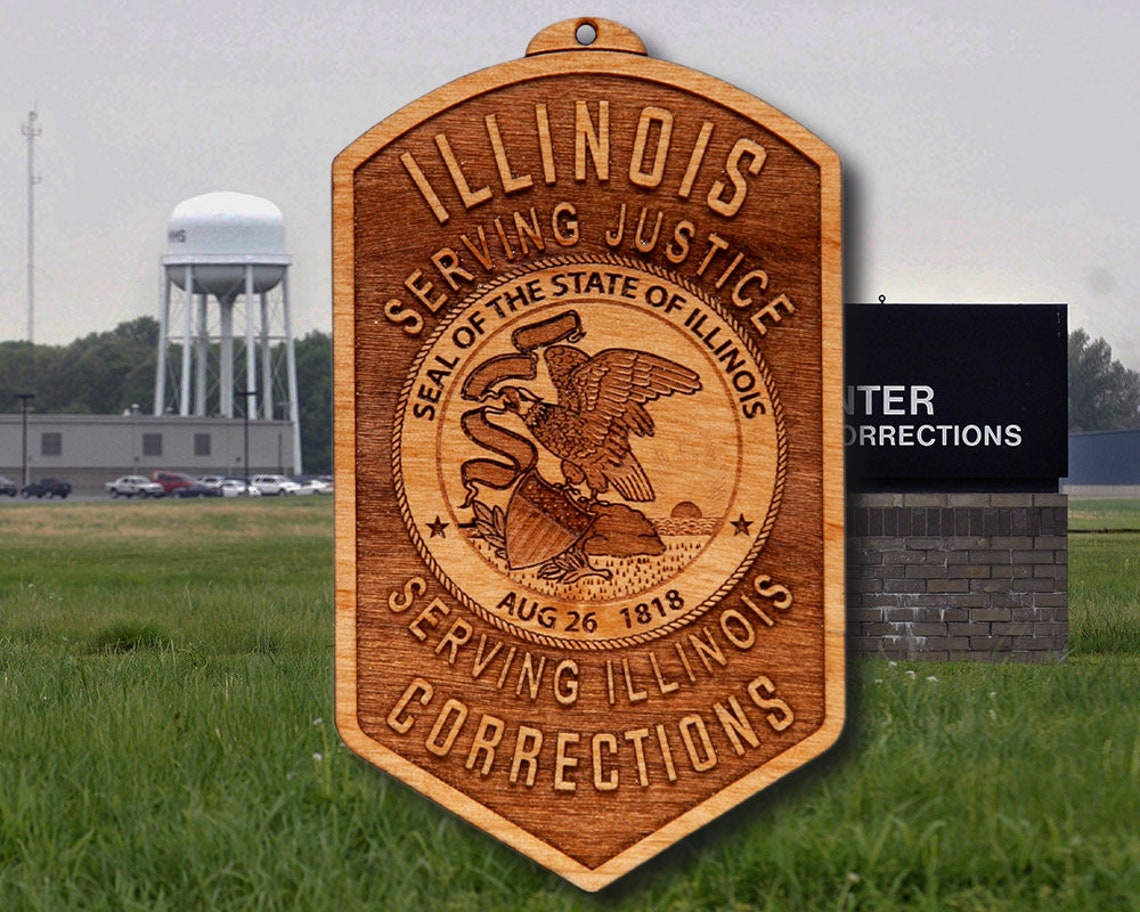 Illinois DOC Police Badge or Shoulder Patch Ornament - Etsy