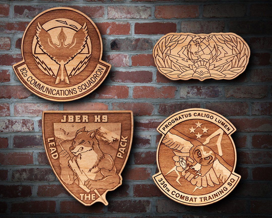 Wooden Misc. Military Patch Plaque 43 - Etsy