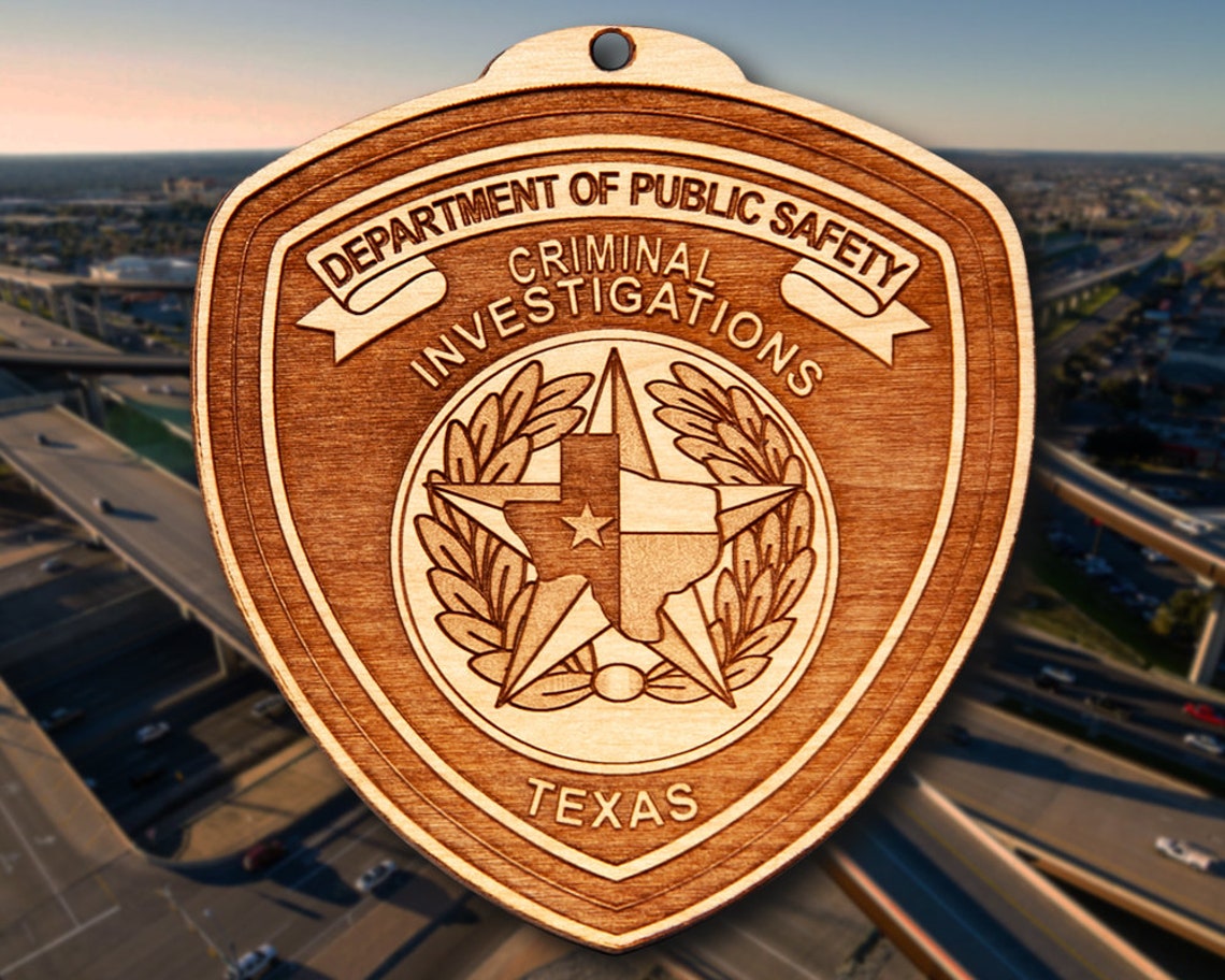 Wooden Texas HP Badge or Shoulder Patch Ornament - Etsy