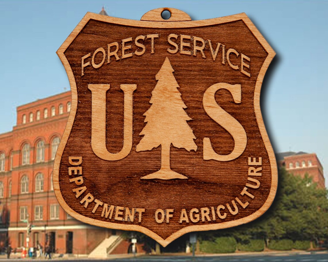 USDA Forest Service Badge or Patch Hanging Ornament - Etsy
