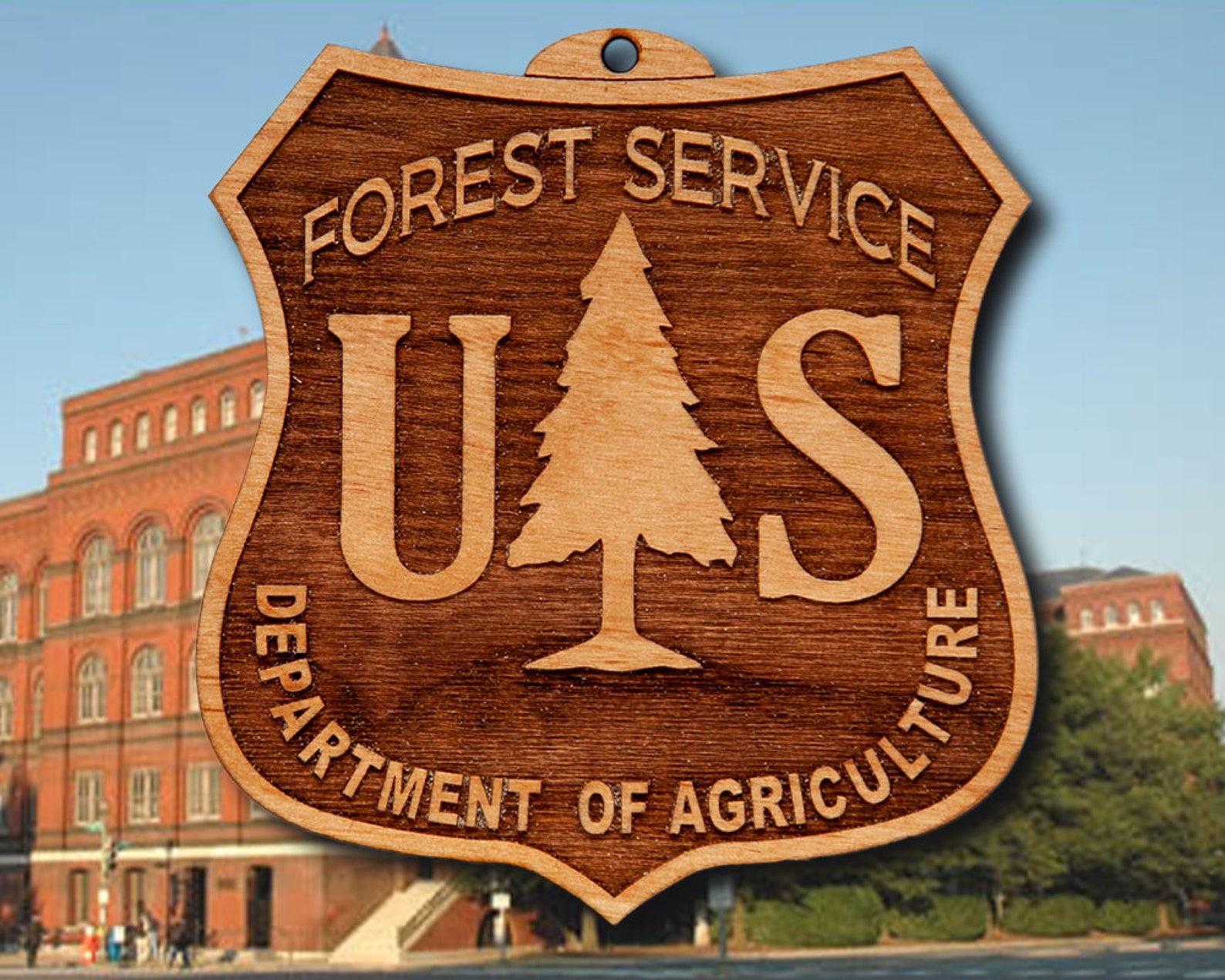 USDA Forest Service Badge or Patch Hanging Ornament - Etsy