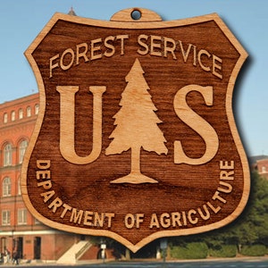 USDA Forest Service Badge or Patch Hanging Ornament - Etsy