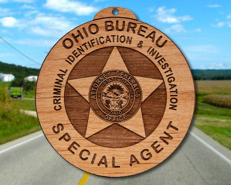 Personalized Wooden Ohio State Police Badge or Shoulder Patch - Etsy