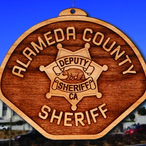 Alameda Co CA Sheriff Badge or Patch Ornament - Etsy